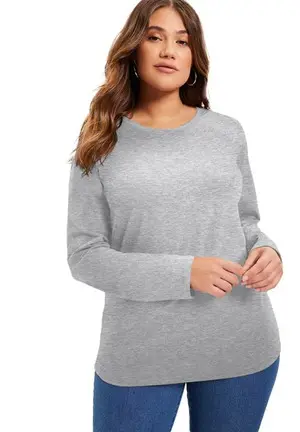 June + Vie Long Sleeve T-shirts For Women