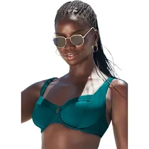 SWIMSUITS FOR ALL Sweetheart Underwire Bikini Top - Mediterranean