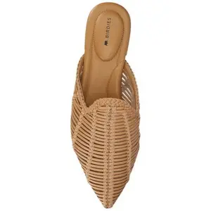 BIRDIES The Goldfinch Woven Slides - Toffee