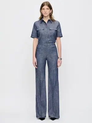 CALLAS MILANO Tonne High Rise Flared Jeans - Blue