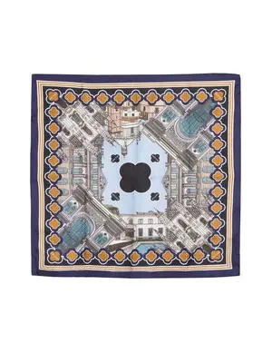 CALLAS MILANO Milan Silk Scarf Blue