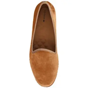 BIRDIES The Heron Velvet Loafers - Heron Tan Velvet