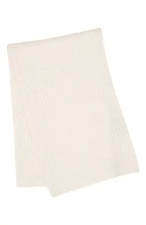 Gorski Cashmere Knit Scarf - Ivory