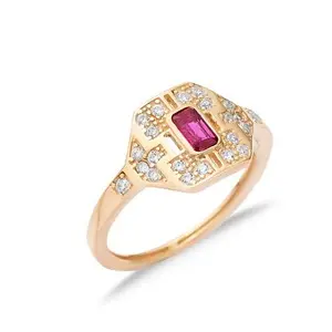 MAZIN JEWELS Royal Crest Ring - Gold