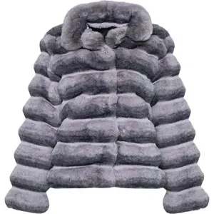 LYLA GRANT Fur-Free Chinchilla Jacket