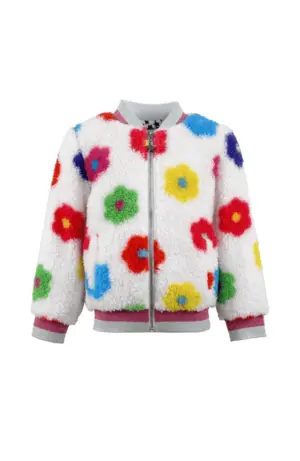 LOLA + THE BOYS Floral Rainbow Daisy Bomber