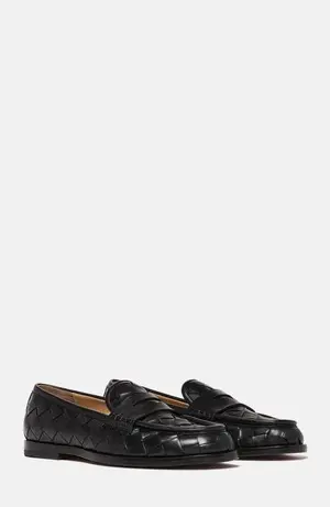 SCAROSSO Gerald Loafers - Black - Calf