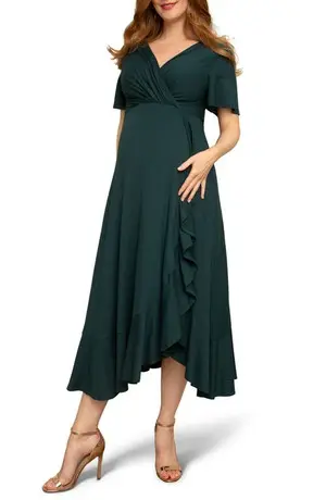 TIFFANY ROSE MATERNITY Waterfall Maternity Dress - Deep Green
