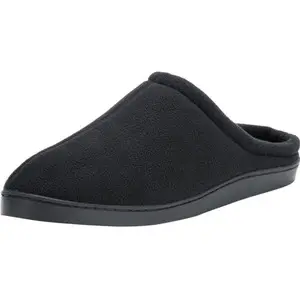 KINGSIZE KingSize Fleece Clog Slippers Black