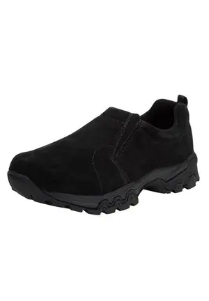 KINGSIZE Suede Slip-on Shoes With Elastic Insets