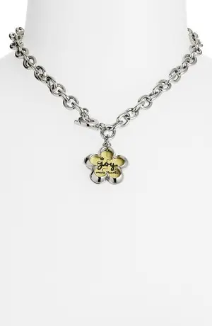 Marc Jacobs Daisy Puzzle Locket Chain Necklace