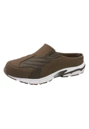 KINGSIZE KingSize Slip-On Water-Ready Athletic Slides Brown