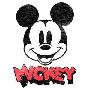 MICKEY & FRIENDS Mickey Mouse Retro Headshot Graphic T-shirt