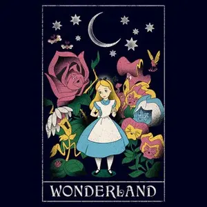 ALICE IN WONDERLAND Trippy Tarot Card Graphic T-shirt