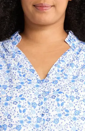 SUGARLIPS Maisie Idara Floral Puff Sleeve Top