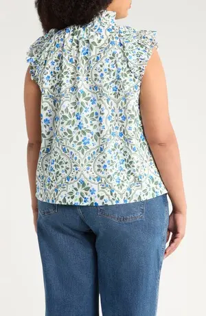 SUGARLIPS Hilo Floral Print Top