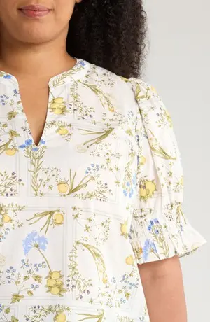 SUGARLIPS Cecily Merryn Floral Cotton Top