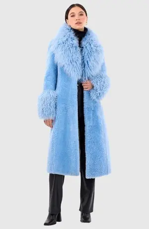 Gorski Genuine Shearling Short Coat