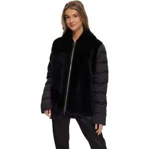 Gorski Shearling Parka - Black/black