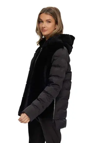 Gorski Shearling Parka - Black/black