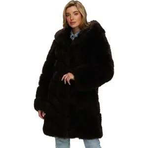 Gorski Genuine Shearling Diagonal Parka