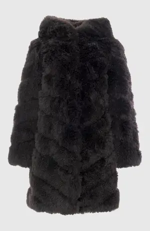 Gorski Shearling Diagonal Parka