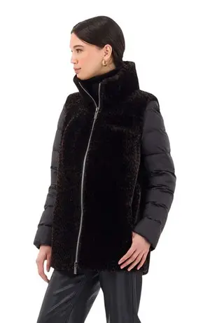 Gorski Shearling Jacket With Detachable Sleeves