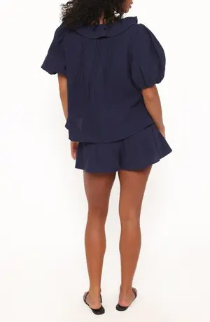 PETAL & PUP Cotton Gauze Shirt & Shorts Set
