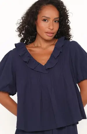 PETAL & PUP Cotton Gauze Shirt & Shorts Set