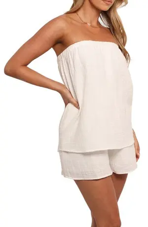 PETAL & PUP Alicent Strapless Romper