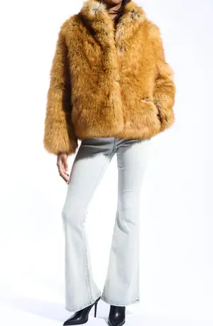 AZALEA WANG Faux Fur Coat
