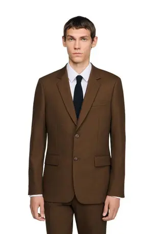 Sandro Tailored Virgin Wool Jacket
