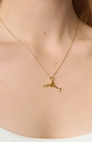 LITTLE SKY STONE Martini Charm Pendant Necklace
