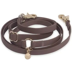 SUNNY TAILS 4-in-1 Convertible Hands Free Leash - Espresso Brown