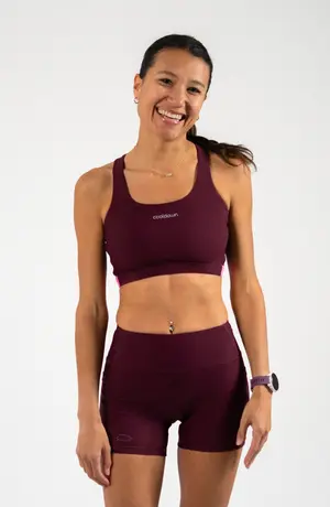 COOLDOWN Katherine Sports Bra - Maroon