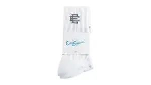ERIC EMANUEL Crew Socks - White/grey