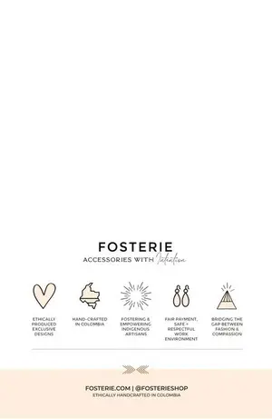 FOSTERIE Luna Duo Embera Earrings - Multi