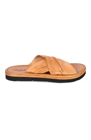 ROAN Nosy Leather Sandal - Tan Distressed