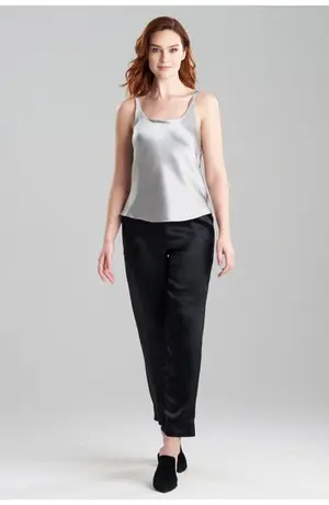 Natori Silk Charmeuse Tank - Silver
