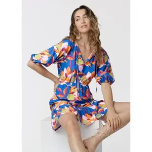 CABANA LIFE Flowy Tiered Dress - Oasis