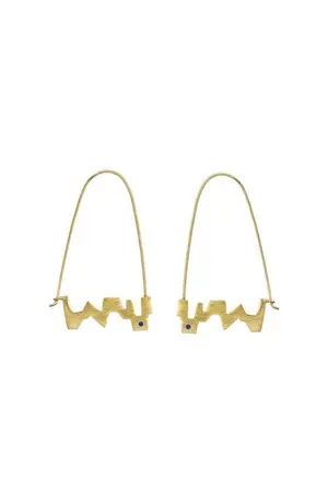 TURQUOISE MOUNTAIN Panjshir Hoop Earrings - Gold