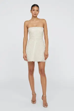 Theia Amanda Beaded Mini Dress