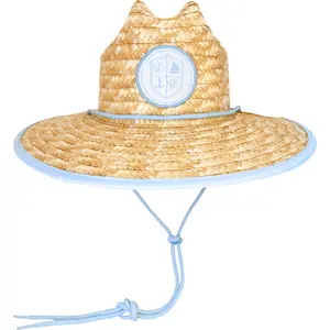 BITS & BOWS Lifeguard Straw Hat - Blue