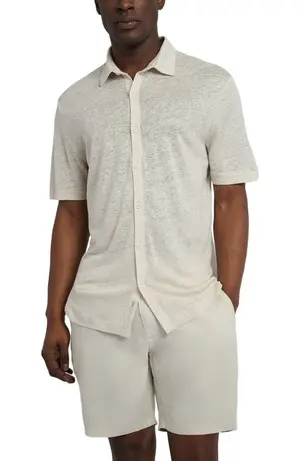 Onia Dylan Linen Shirt - Stone