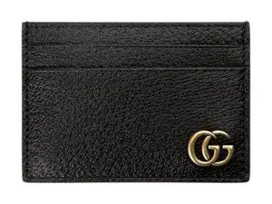 Gucci Gg Marmont Leather Money Clip - Black
