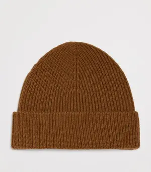 Johnstons Of Elgin Cashmere Rib-knit Beanie