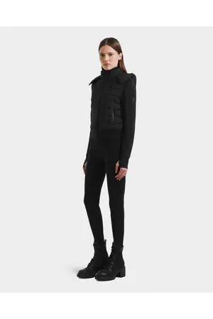 Rudsak Cropped Jacket With Detachable Hood - Black