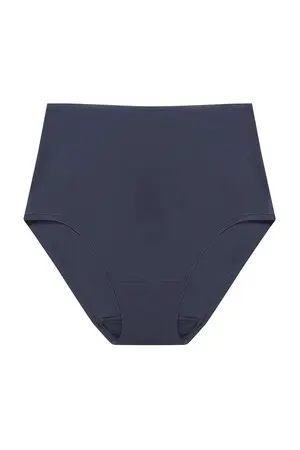 Natori Bliss Bare Cotton High Waist Brief - Navy