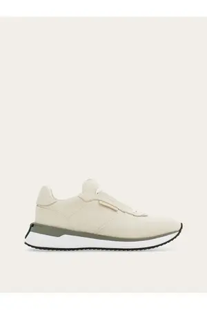 FERRAGAMO Low-cut Leather Sneakers - White
