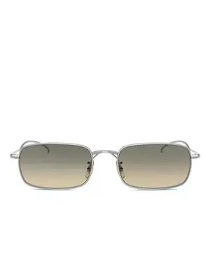 Oliver Spencer Square-frame Sunglasses - Silver